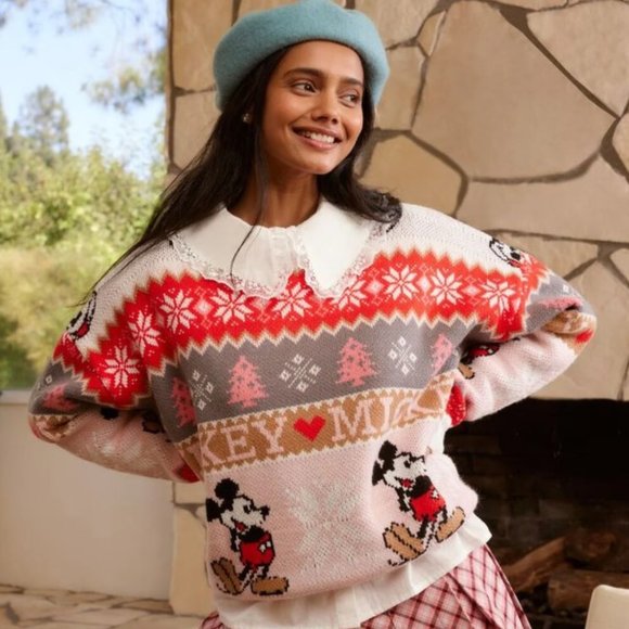 Forever 21 | Sweaters | Disney Mickey Mouse Fair Isle Sweater X Forever ...
